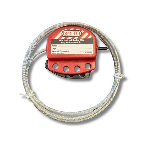 Master Lock S806 Adjustable Lockout Tagout Steel Cable